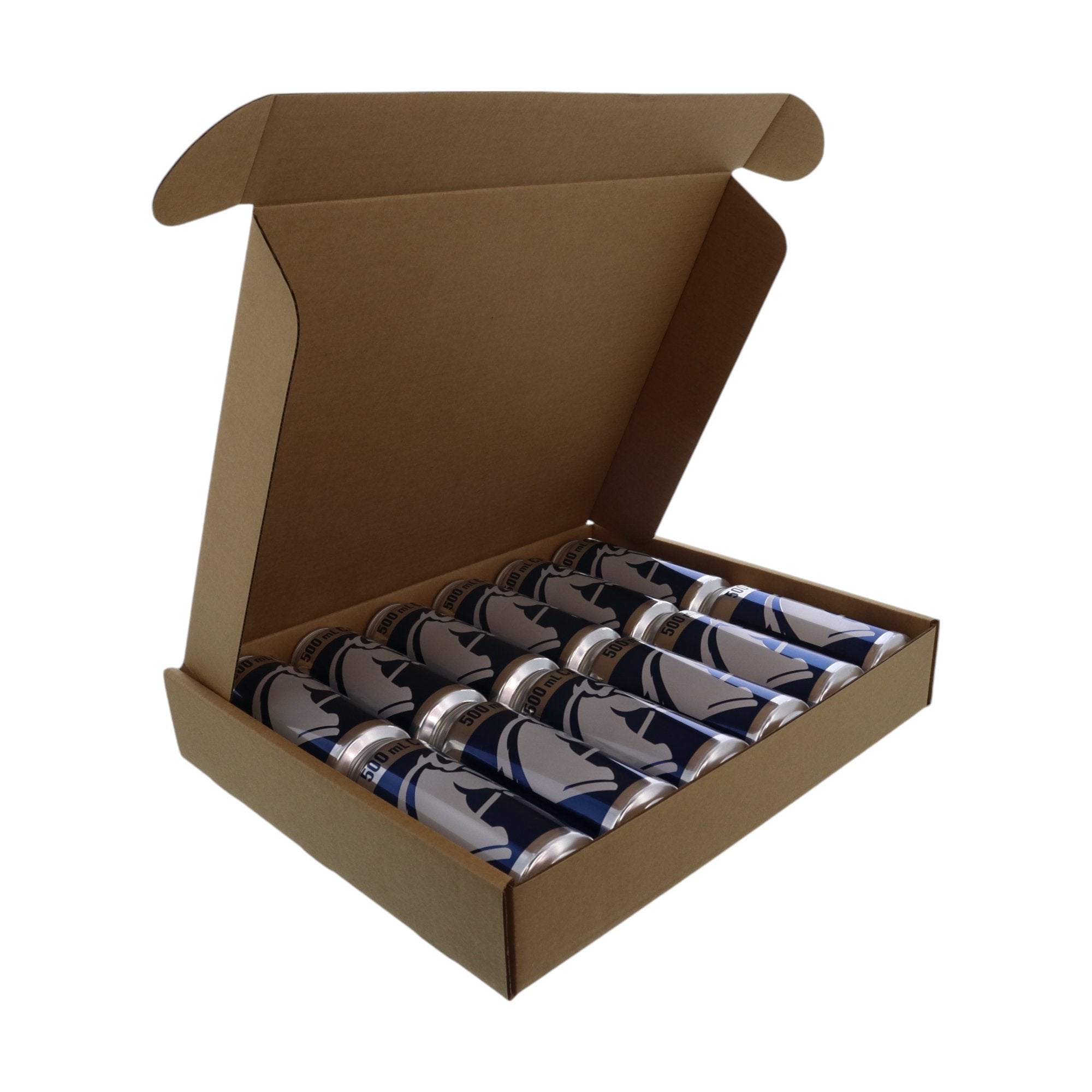 12 Pack 500ml Beer Can Mailing Box (Laydown)