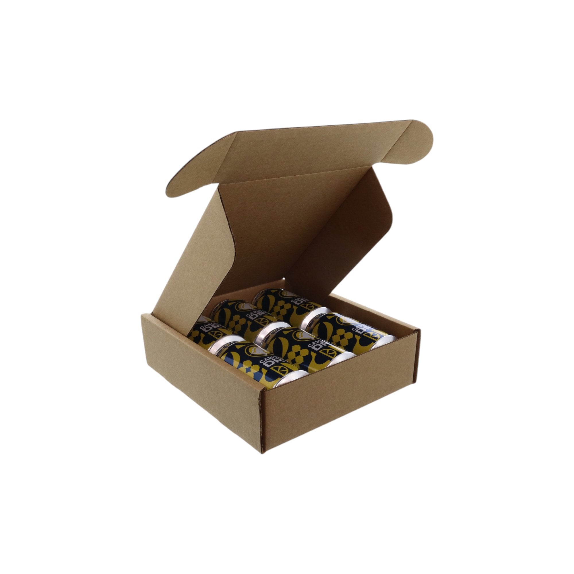 6 Pack 330ml Beer Can Mailing Box (Laydown)