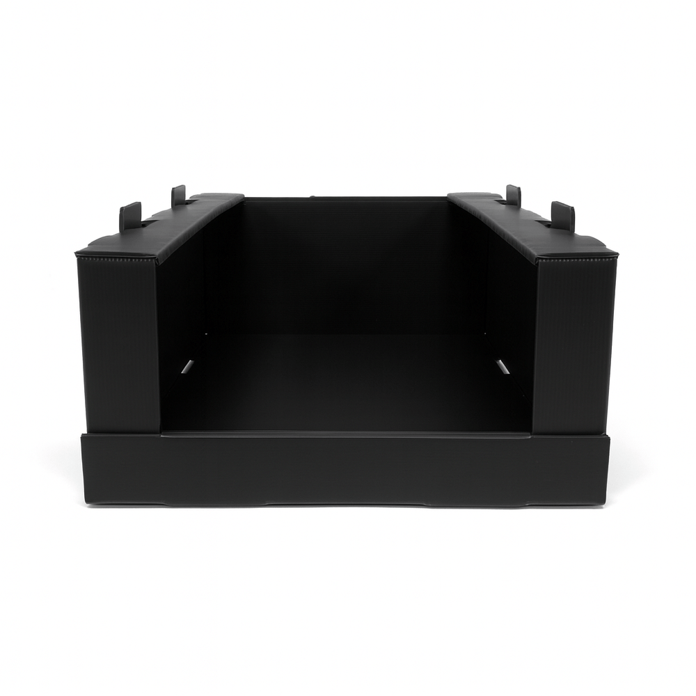 Corflute Stackable Pick Bin Boxes Black - Standard Size
