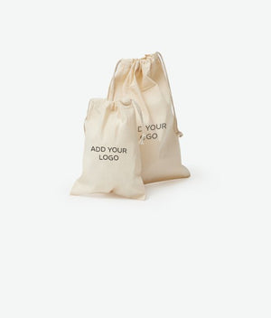 Calico Drawstring Bag | Small & Large Sizes | Plain or Printed