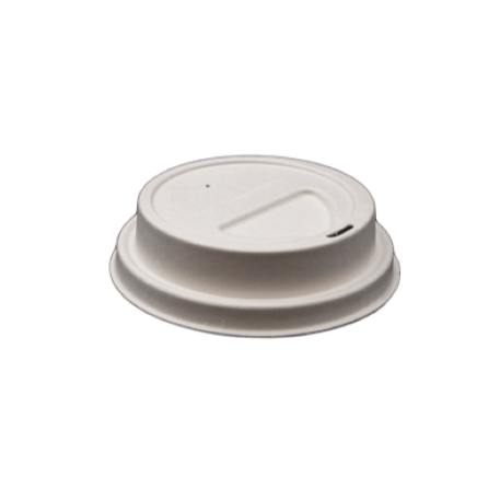 PLA Lined Hot Cup Lids - Sugarcane - Assorted Sizes Available