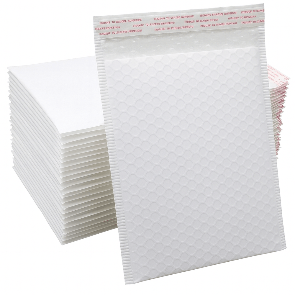 Poly Bubble Mailer Assorted Sizes Made from 100% Polyethylene, Fully R