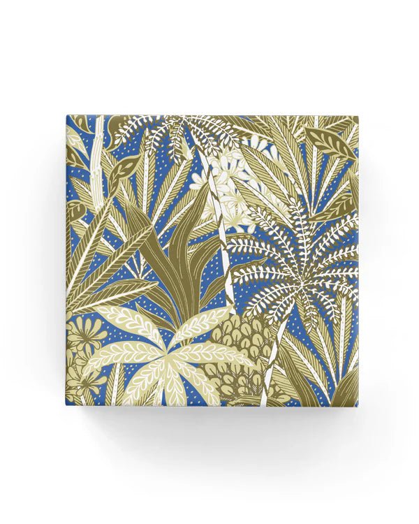Wrapping Paper - 600mm x 40metres - Botanical Gardens Blue & Olive