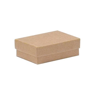 100 PACK - Cotton Fill Rigid Box Small - Kraft Brown