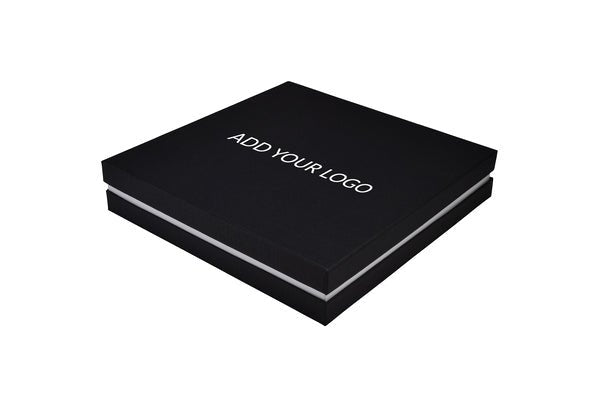 CUSTOM PRINTED Rigid Necklace Jewellery Box - Two Tone Texture