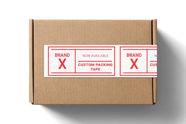 Printed White Backing Packaging Tape - One PMS Colour