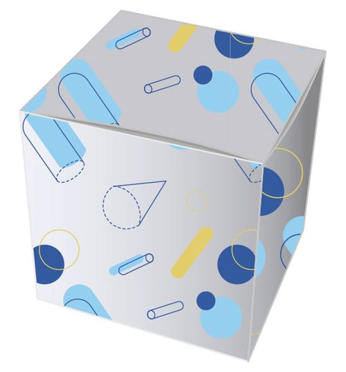 One Piece Cube Box 120mm - Paperboard (285gsm)