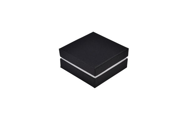 Rigid Cardboard Pendant Jewellery Box - Two Tone Texture