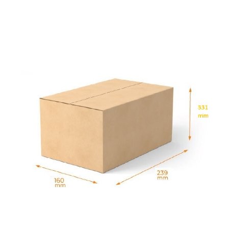 6 Bottle Wine [RSC Shipping Carton ] 331mm High - Brown