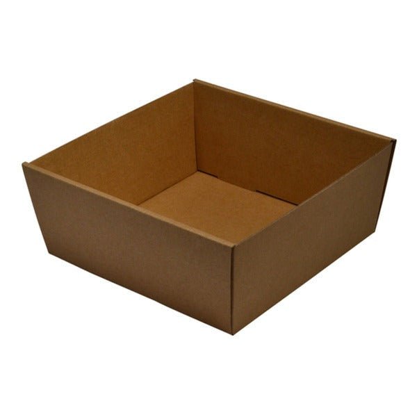 SAMPLE - Imported Medium Brown Square Catering Tray [80mm High] with o