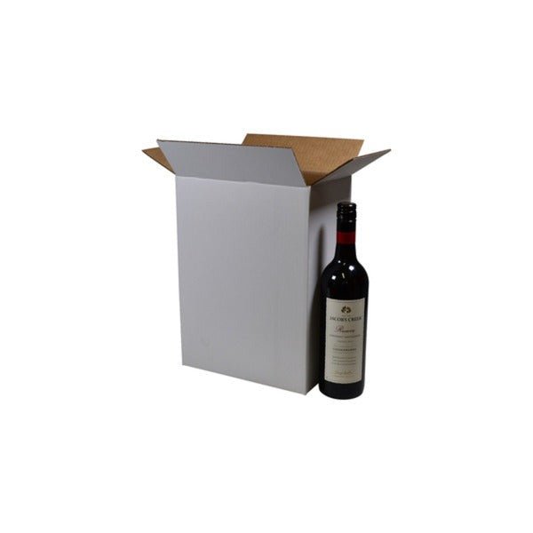 RSC Shipping Carton 6 Bottle Wine 331mm High - Kraft White - INSERTS ...