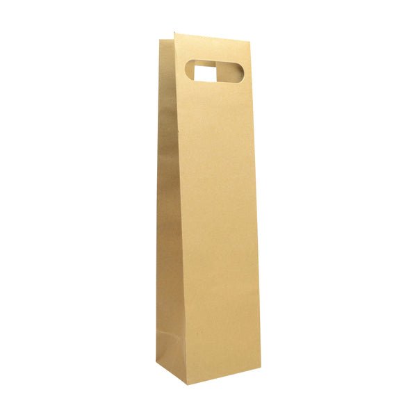 Single DC - Paper Wine Bag Kraft Brown - 100 PACK